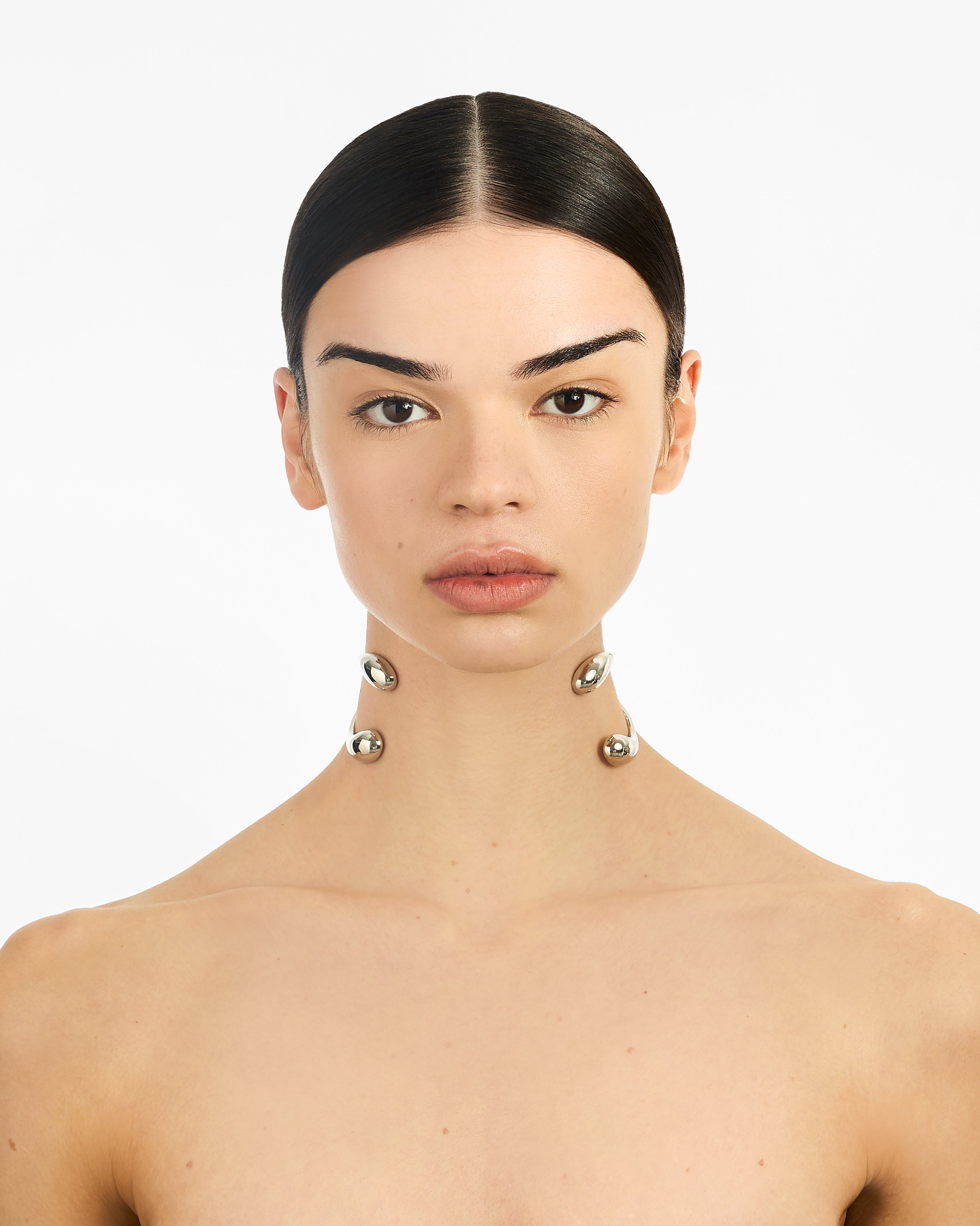 Serti Necklace – Architectural Sculptural Statement Jewelry | Hugo Kreit